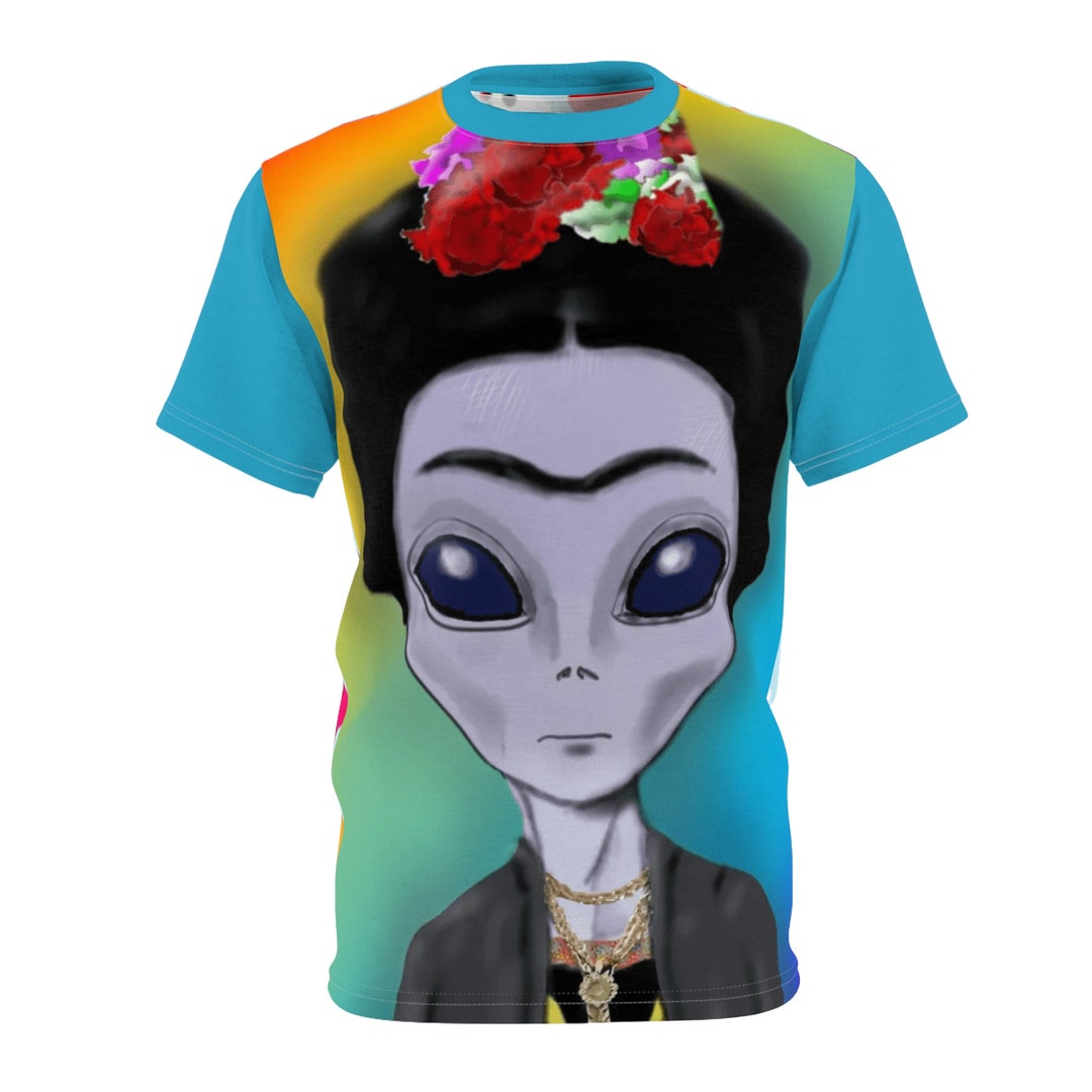 Unisex Cut & Sew Tee AOP Creative Alien Frida - Etsy