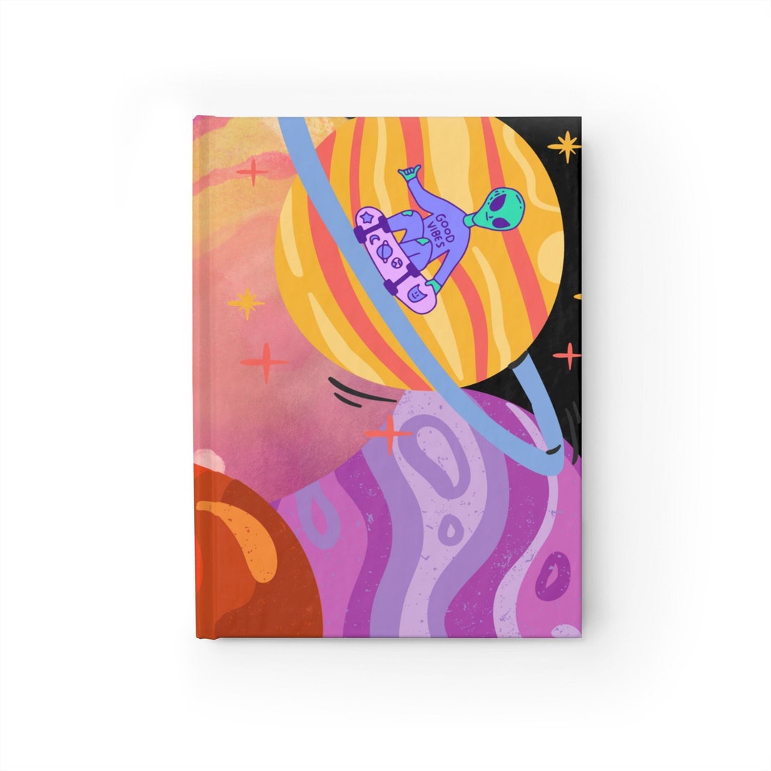 Alien Notebook, Rainbow Journal, Art Sketch Book, Alien Sketch Book ...