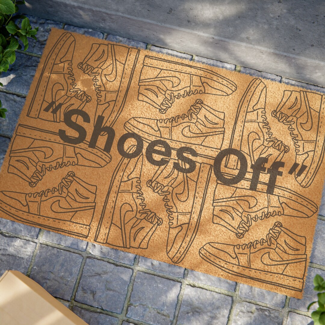 Sneakerhead Doormat, Cool Modern Home Decor, Welcome Mat, Hypebeast ...