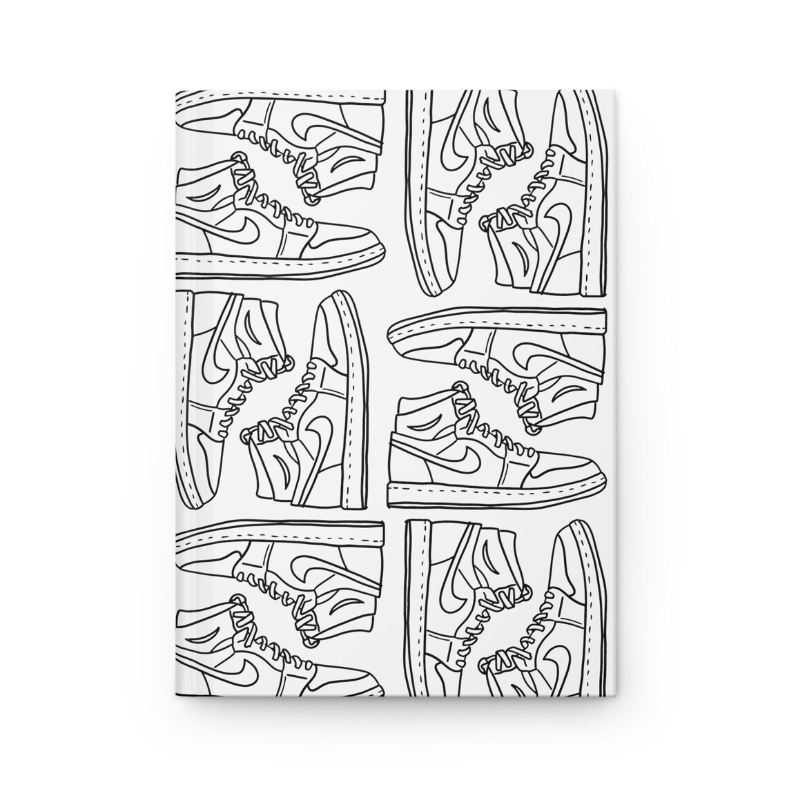 Sneakerhead Hardcover Journal, Black and White Hardcover Journal ...