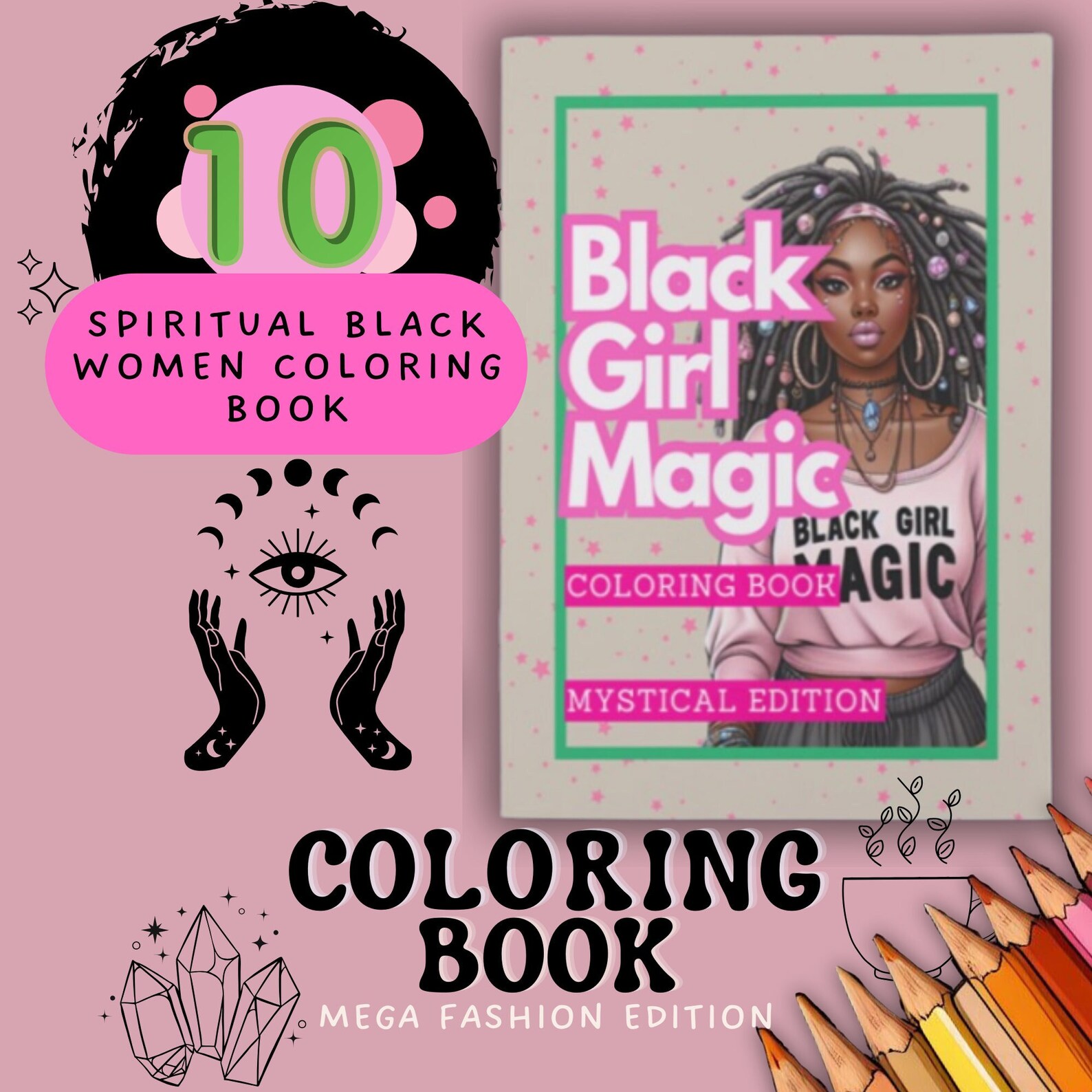 Free Bonus Black Girl Magic Melanin Spiritual Mystical African American ...