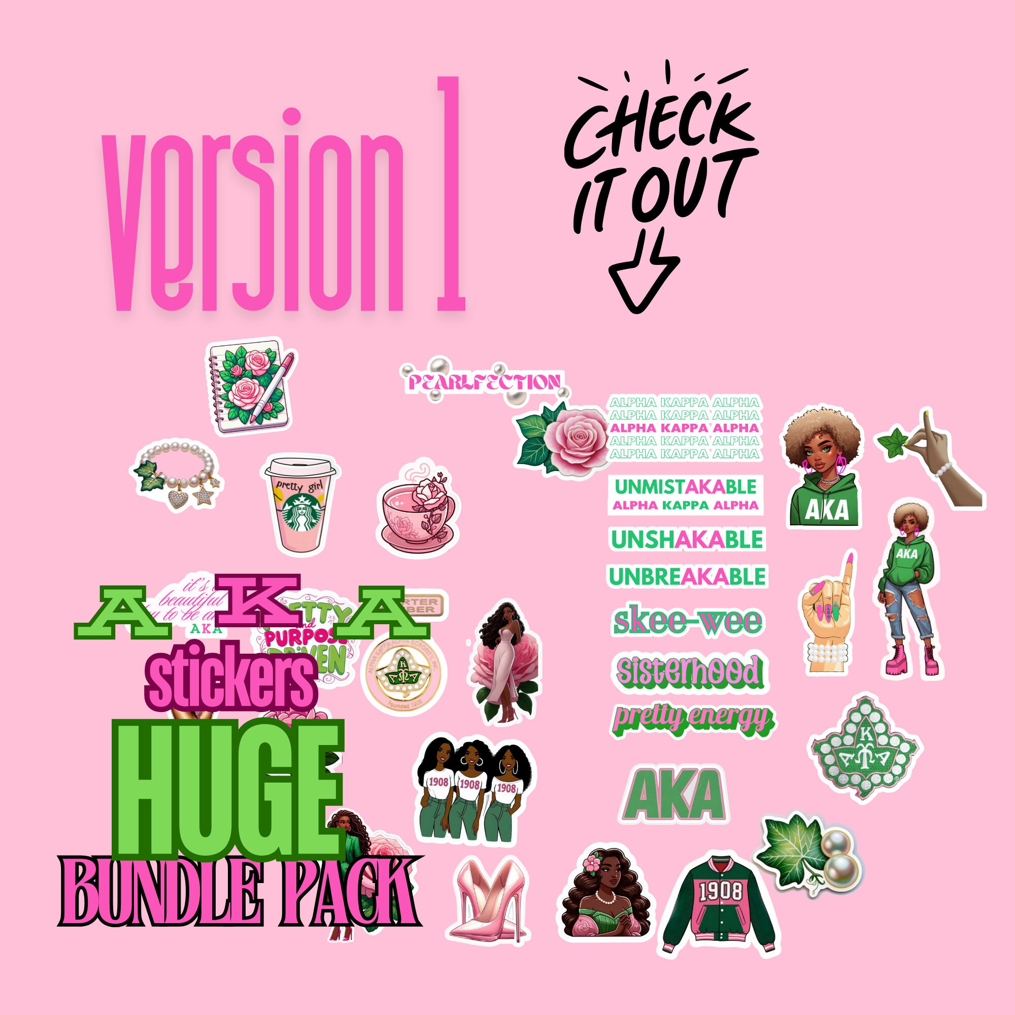 50 AKA Alpha Kappa Alpha Inspired Coloring Book Divine 9 Sorority HBCU ...