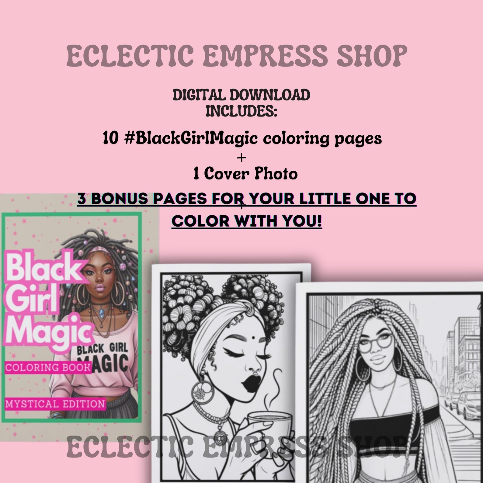 Free Bonus Black Girl Magic Melanin Spiritual Mystical African American ...