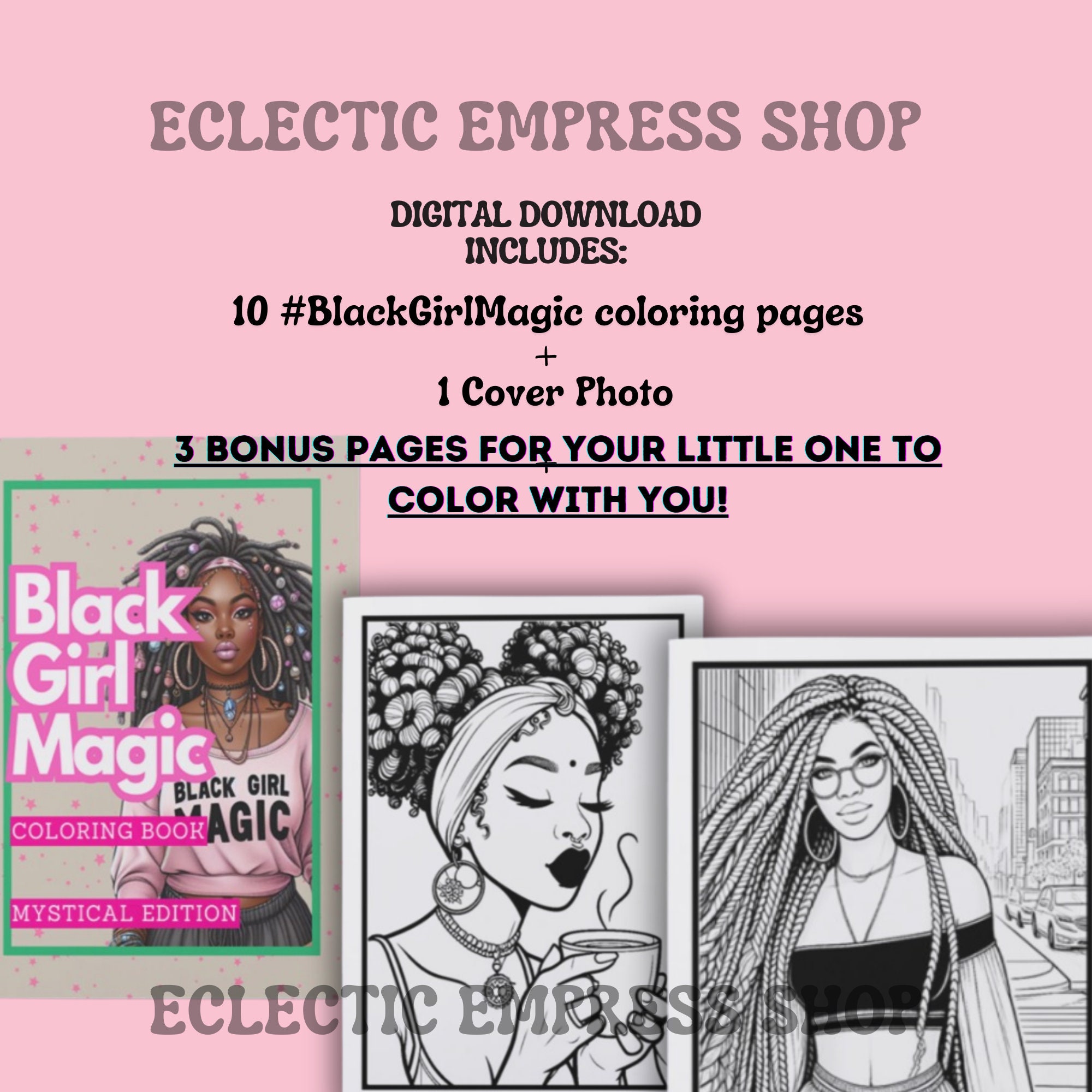 Free Bonus Black Girl Magic Melanin Spiritual Mystical African American ...