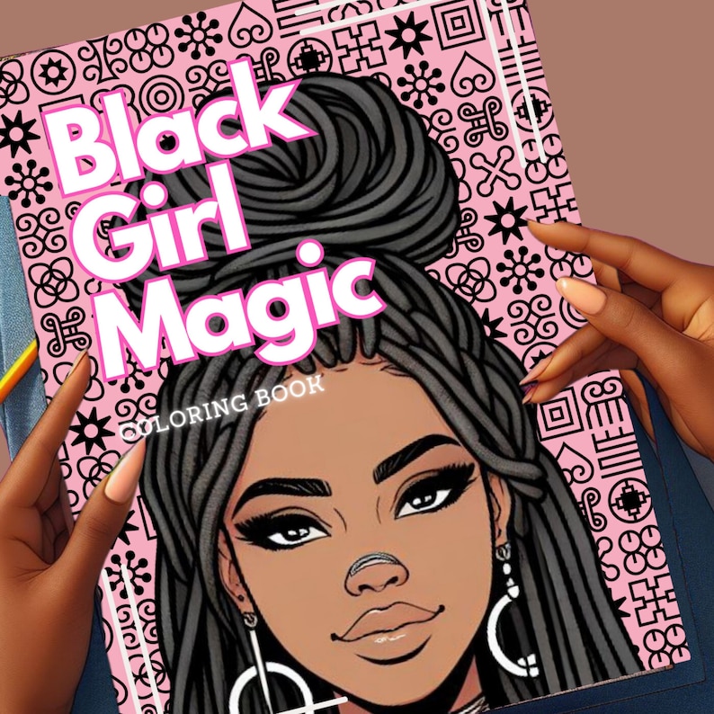 Black Girl Magic Coloring Book Pages 5 Image Bundle | Beautiful Natural ...