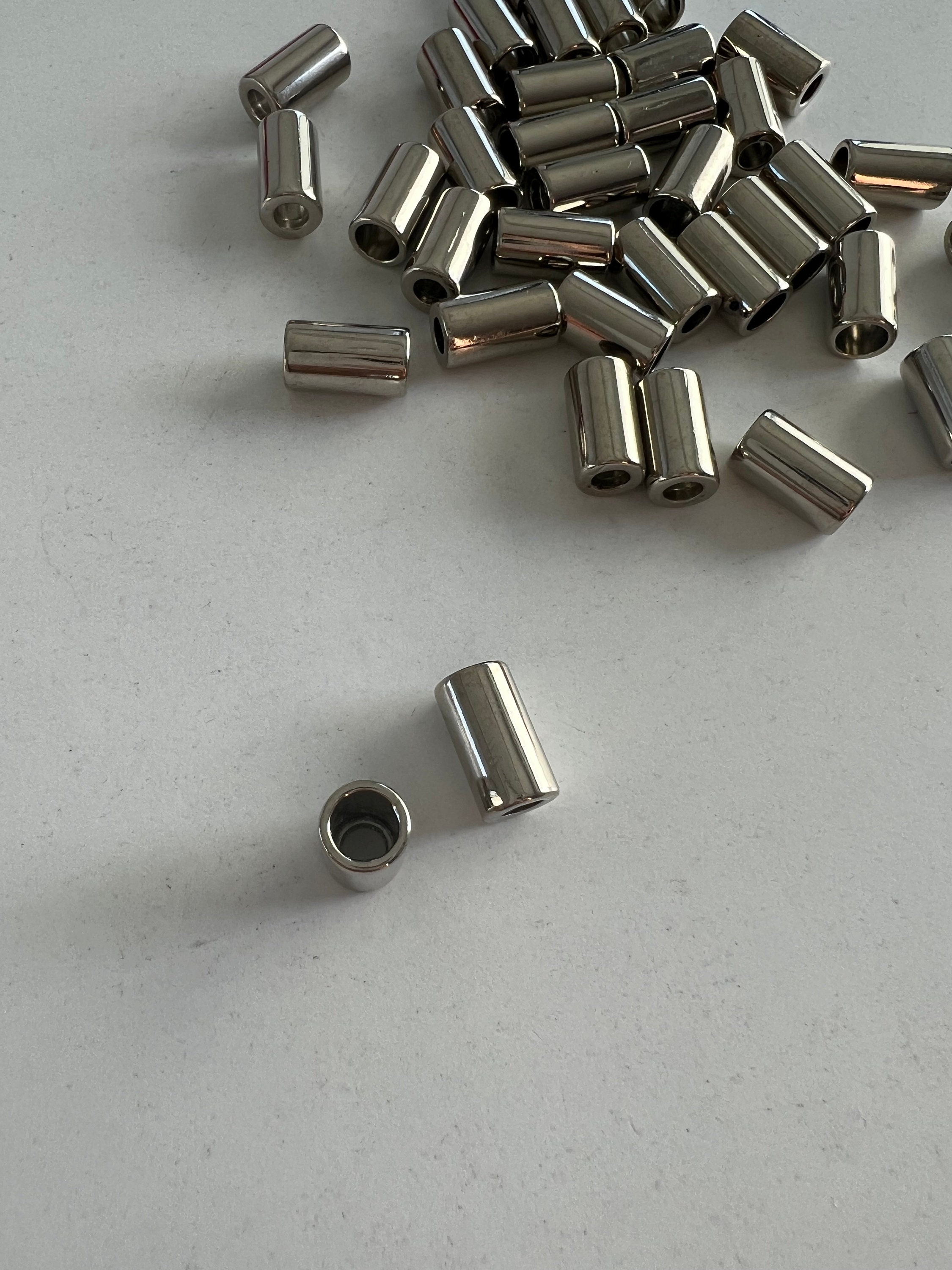 10 PSC. Solid Cord End Caps Cord End Tube Clasps - Etsy