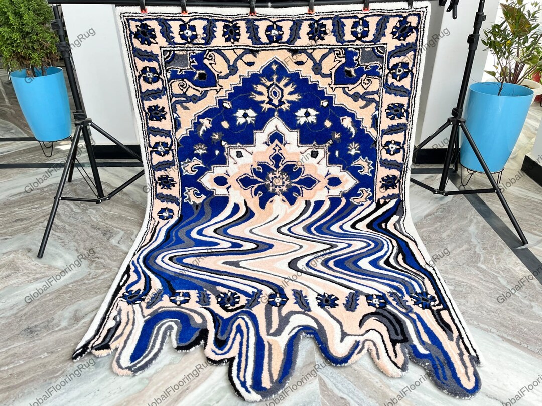 Contemporary Persian Melted Melting Tufted Rug Living Area Rug for ...