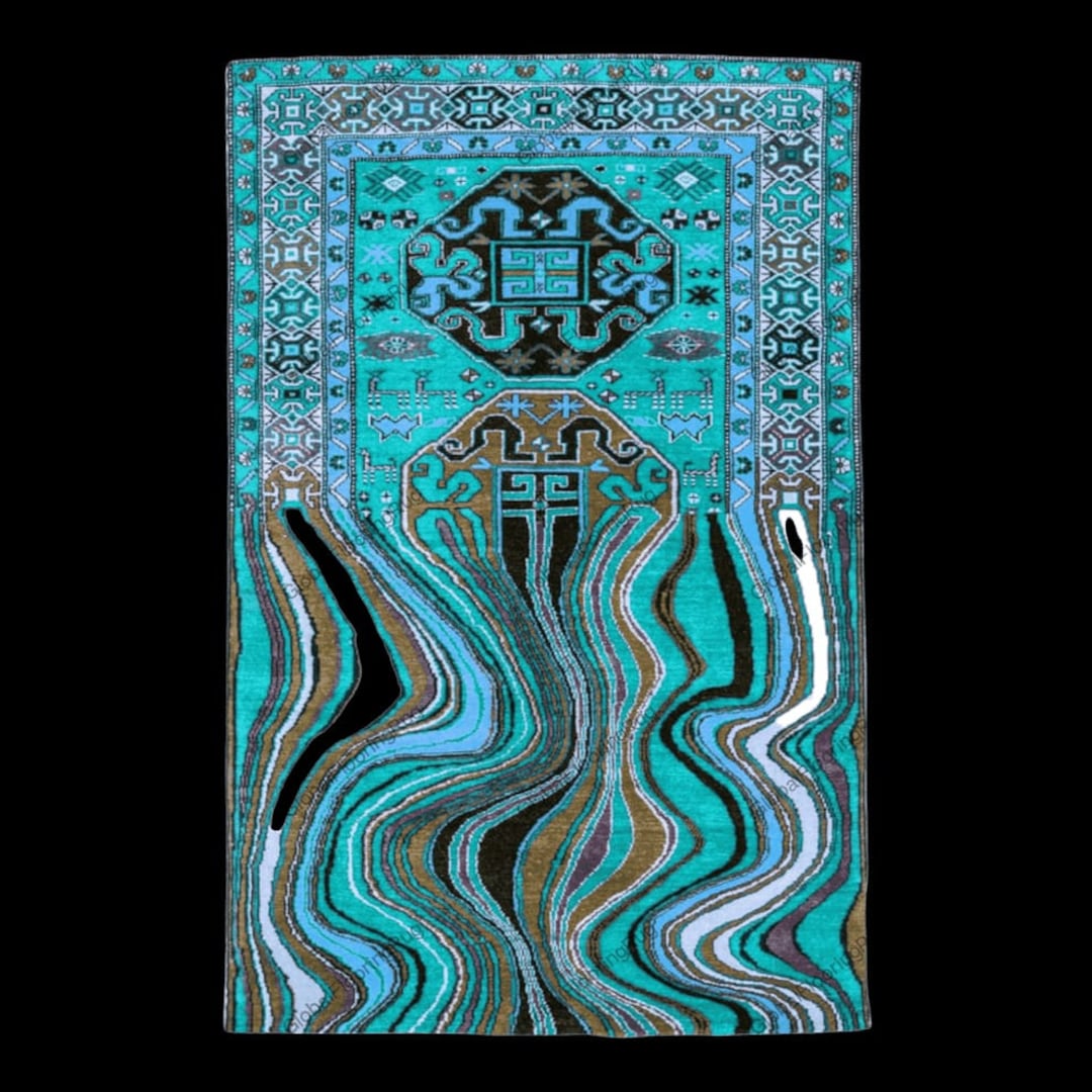 New Accent Persian Melted Melting Tufted Rug Living Area Rug for ...