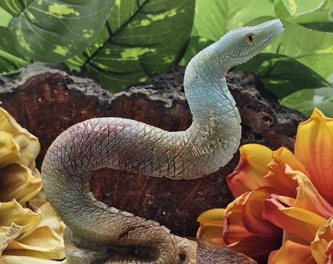 Rare Stunning Handcrafted Snake Stone Sculpture . One of a Kind ...