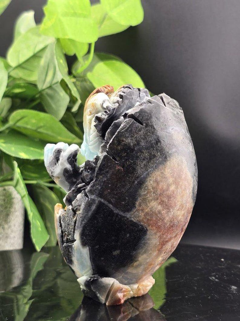 Hand Carved Amazon Stone Baby Dragon Hatchling – Amazonite Crystal ...