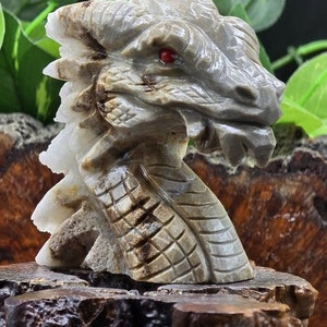 Natural Crystal Quartz Hand-carved Dragon Statue. Home Decoration ...