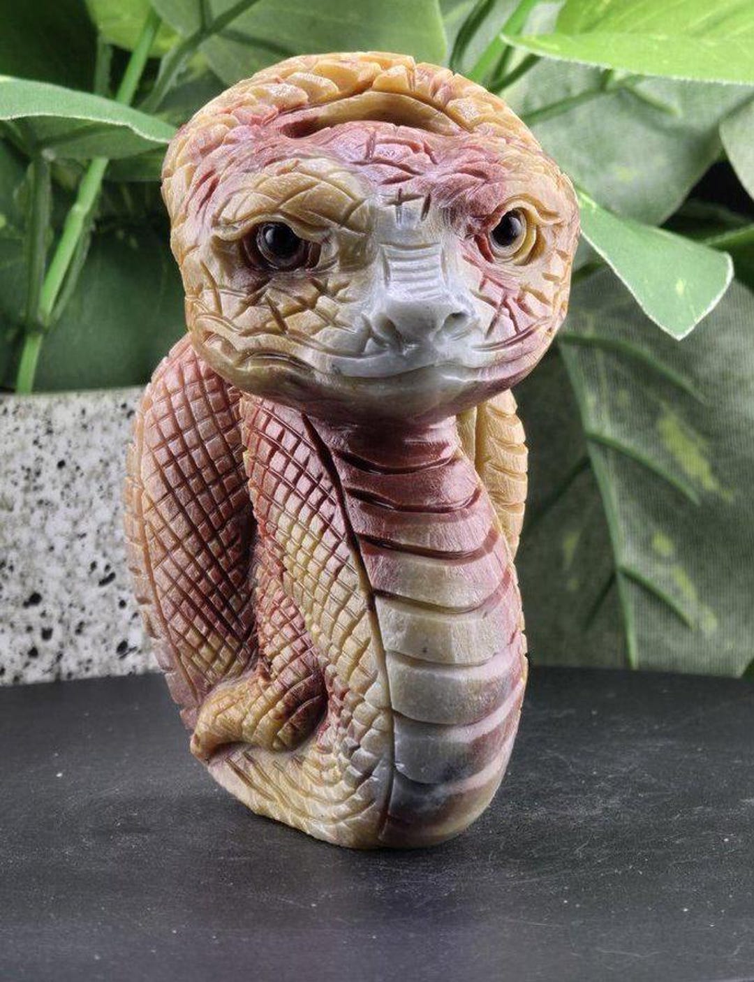 Hand Carved Amazon Stone Baby Dragon Sculpture: Signed Art - Etsy