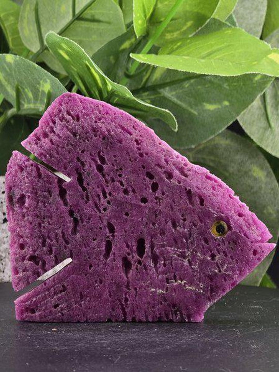 Hand-carved Red Corundum Fish Sculpture – Unique Crystal Gift – Nature ...