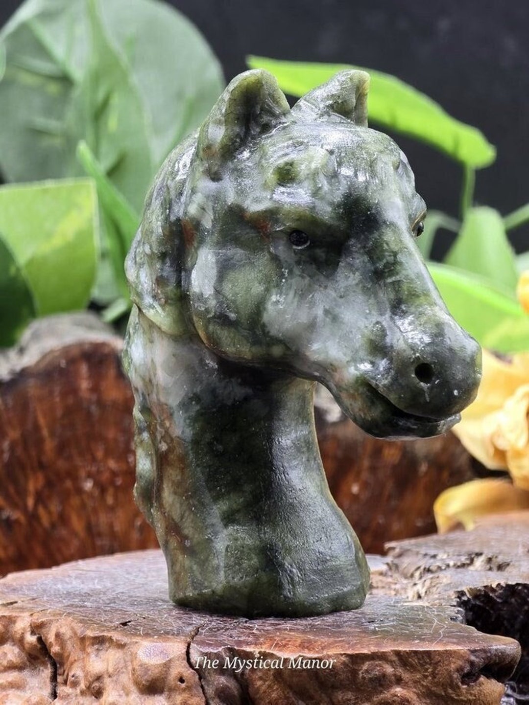 Exquisite XIUYAN JADE Crystal Hand-carved Horse Statue , Quartz , Gift ...