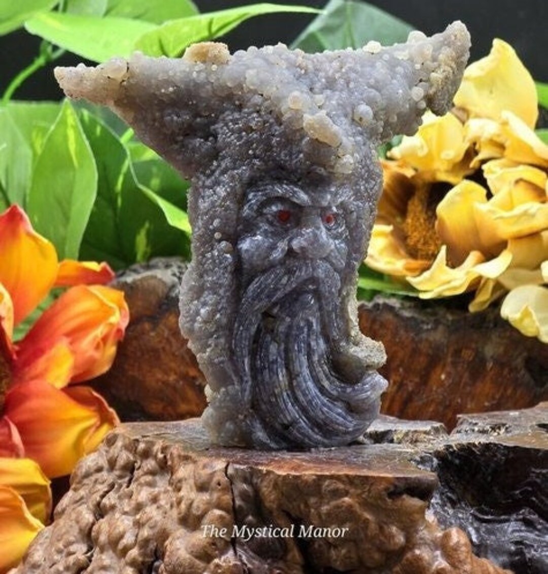 OUTSTANDING Hand-carved Oracle, Wizard, Warlock, Mage, Sage, Witch ...