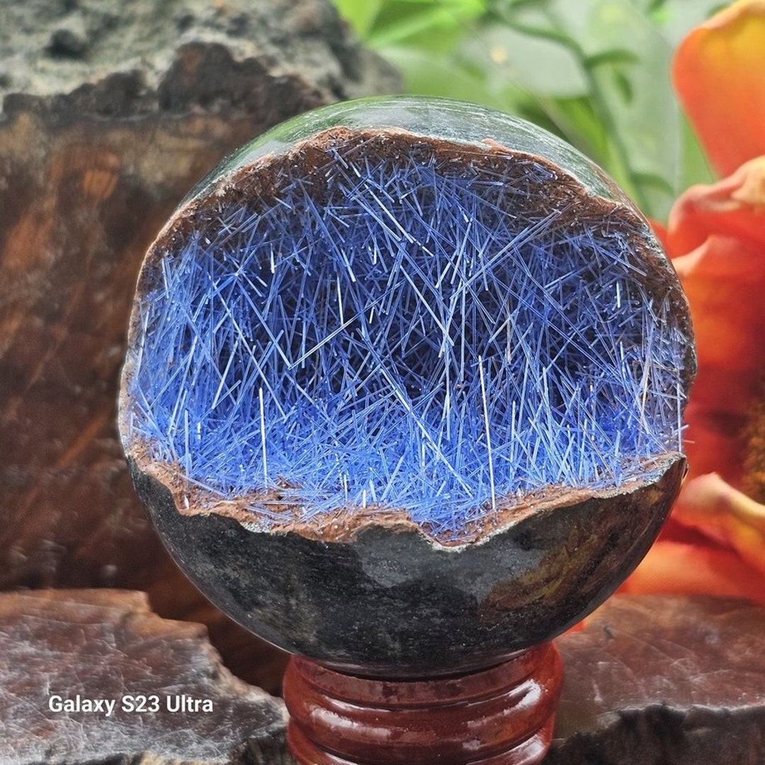 184G Rare Moroccan Open Smile Phosphate Magnesium Mine Repair Ball ...