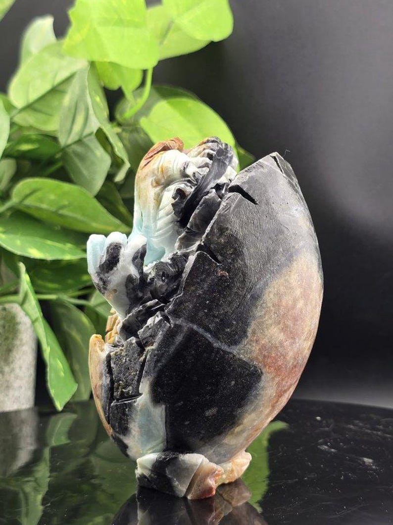 Hand Carved Amazon Stone Baby Dragon Hatchling – Amazonite Crystal ...