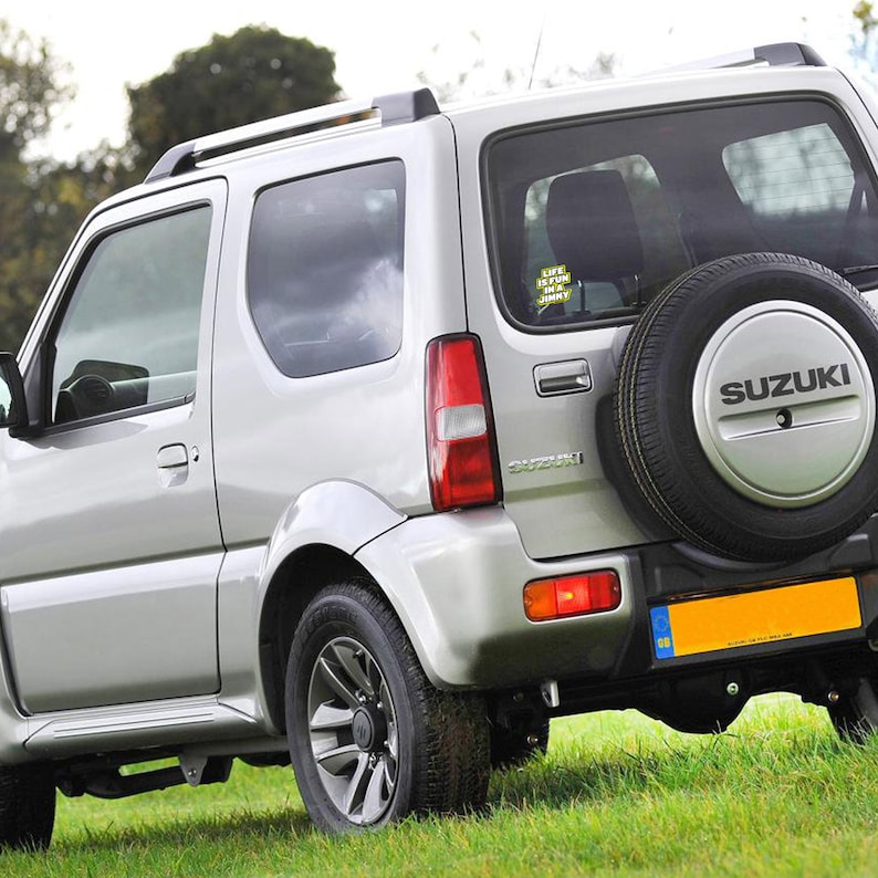 Life is Fun in A Jimny Sticker - White - Fun Car Gift - Etsy