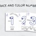 Preschool Math Printable, Instant Download, Coloring Pages, Homeschool ...