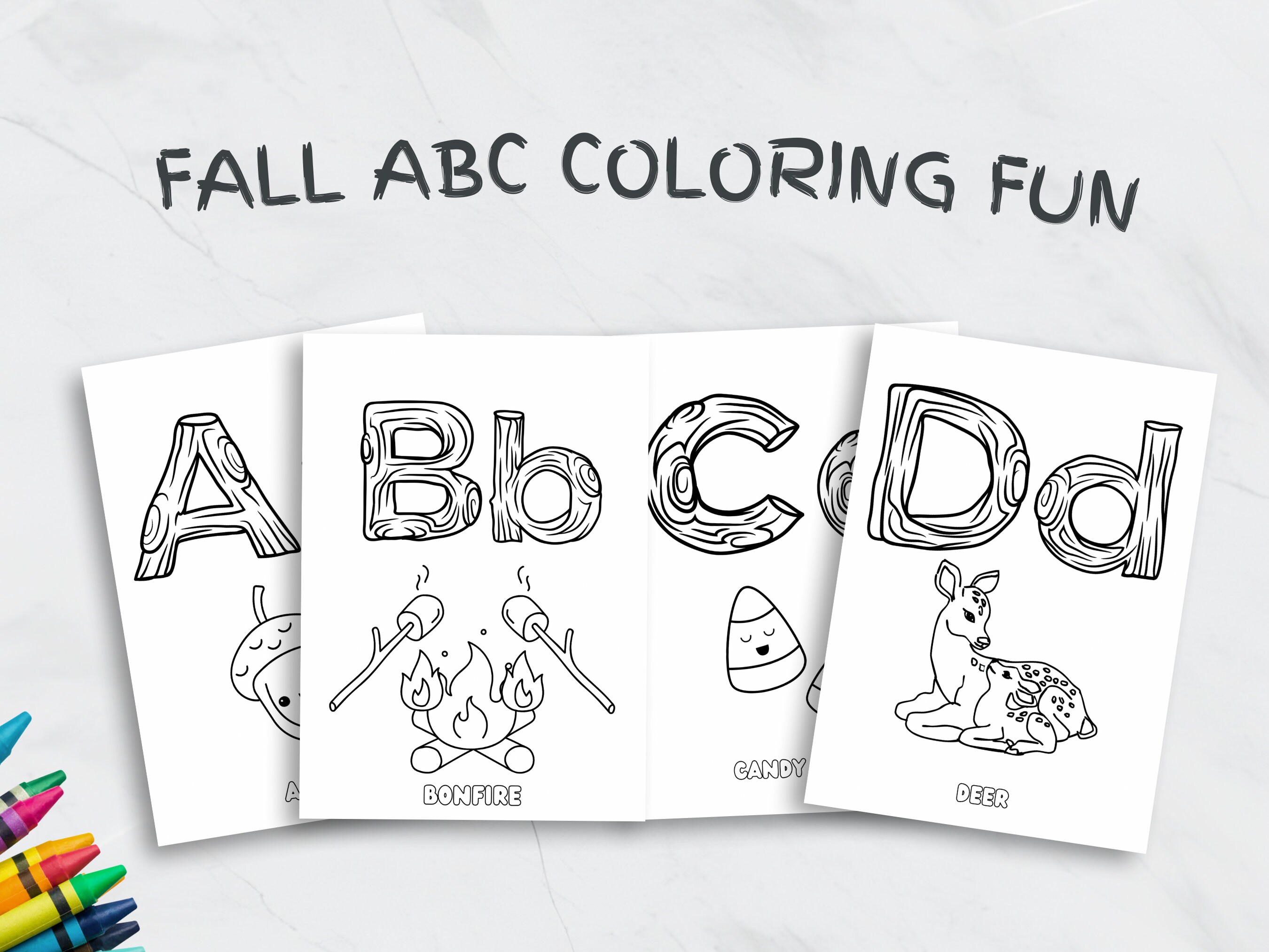ABC Fall Printable, Coloring Pages, Preschool Abc, Early Learning ...