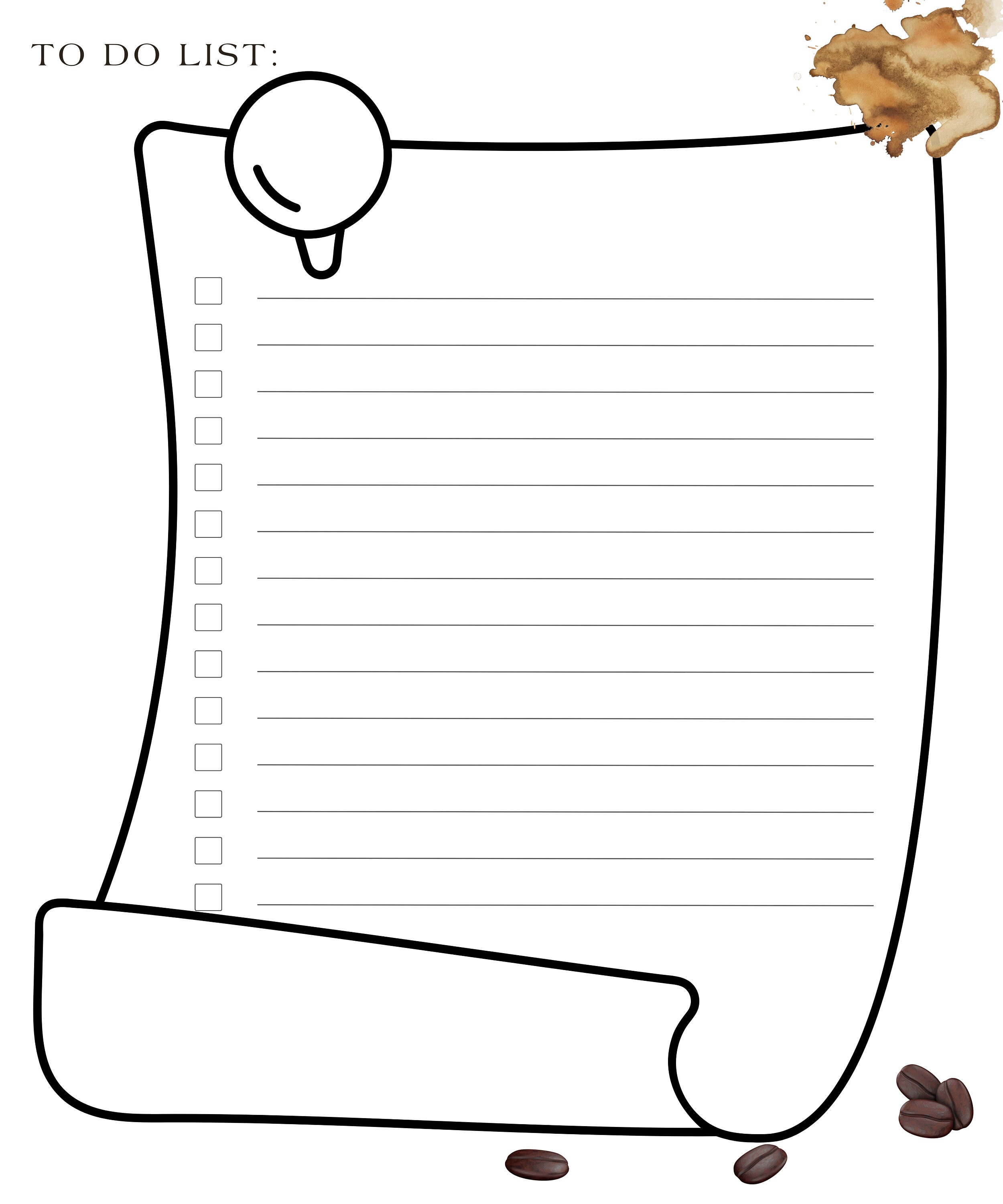 Coffee Notes Printable, Coffee Planner, Coffee Notes Pdf, Brainstorm ...