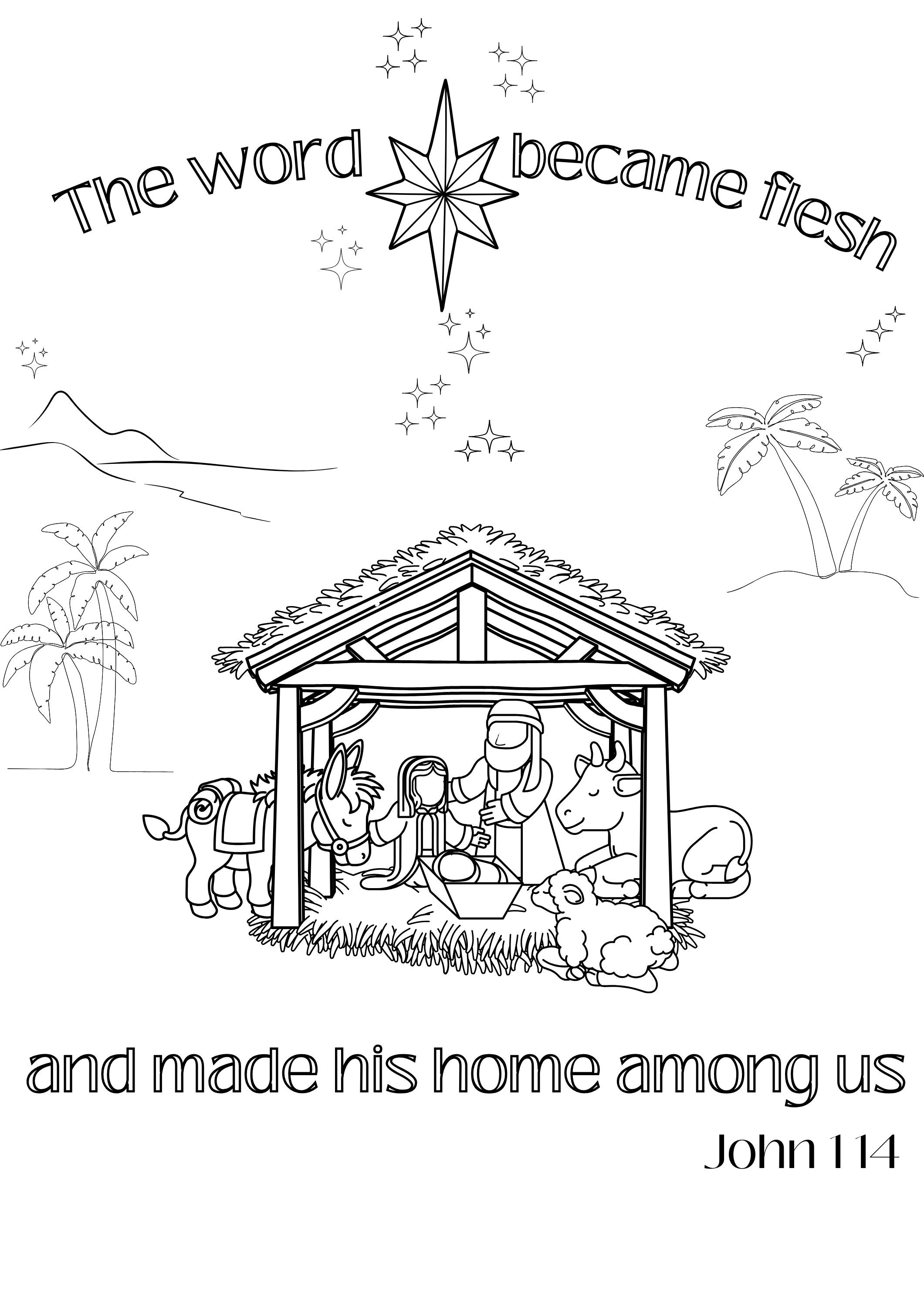 Christmas Handprint Printable, Minimalist Art, Little Drummer Boy ...