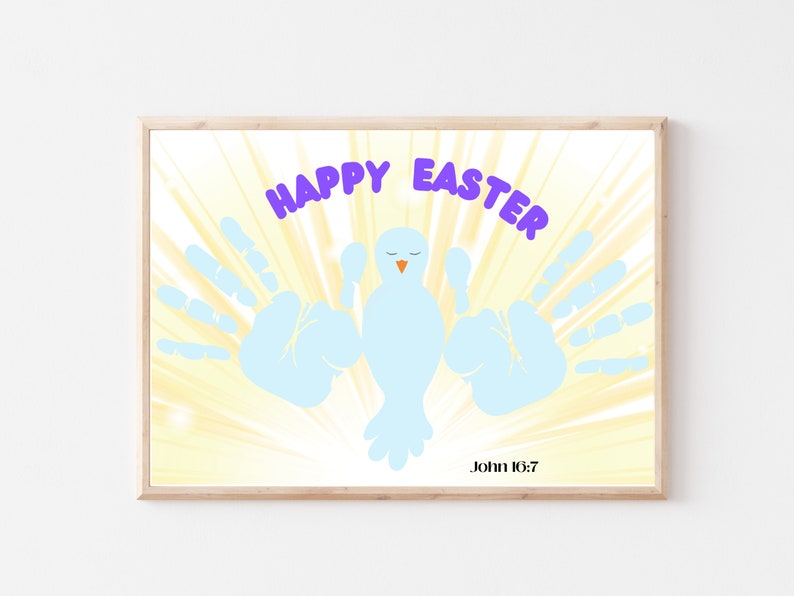 Christian Easter Handprint Printable, Palm Sunday Handprint Printable ...