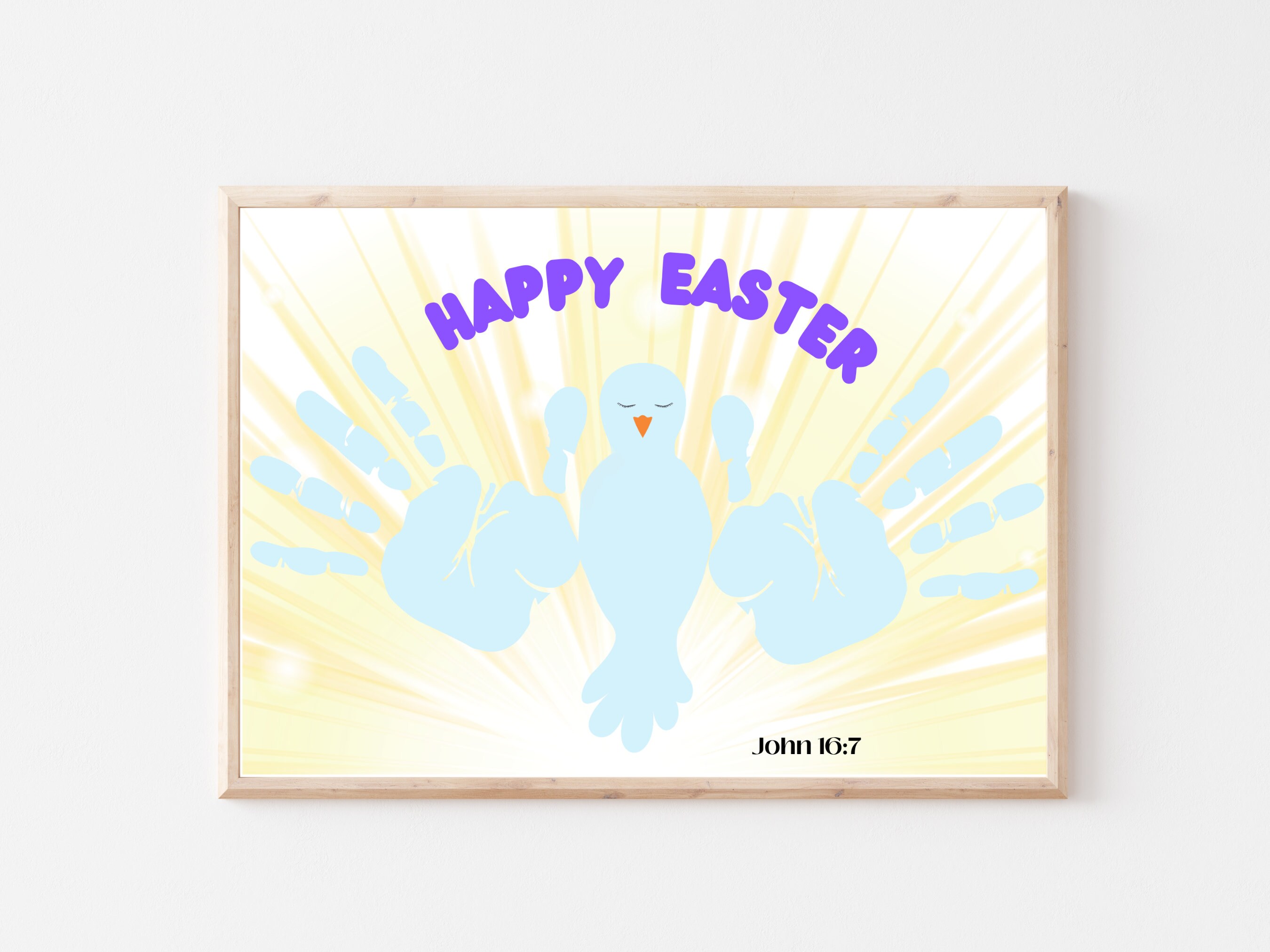 Christian Easter Handprint Printable, Palm Sunday Handprint Printable ...