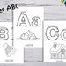 Winter Abc Printable,coloring Pages, Preschool Abc, Early Learning ...