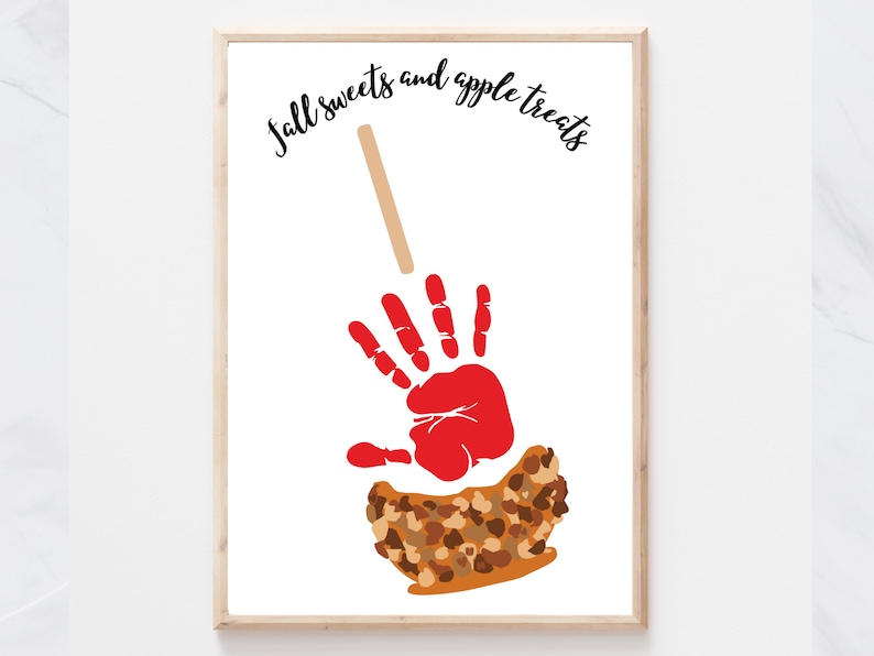 Autumn Kids Handprint, Fall Hand Craft, Baby Toddler Keepsake ...
