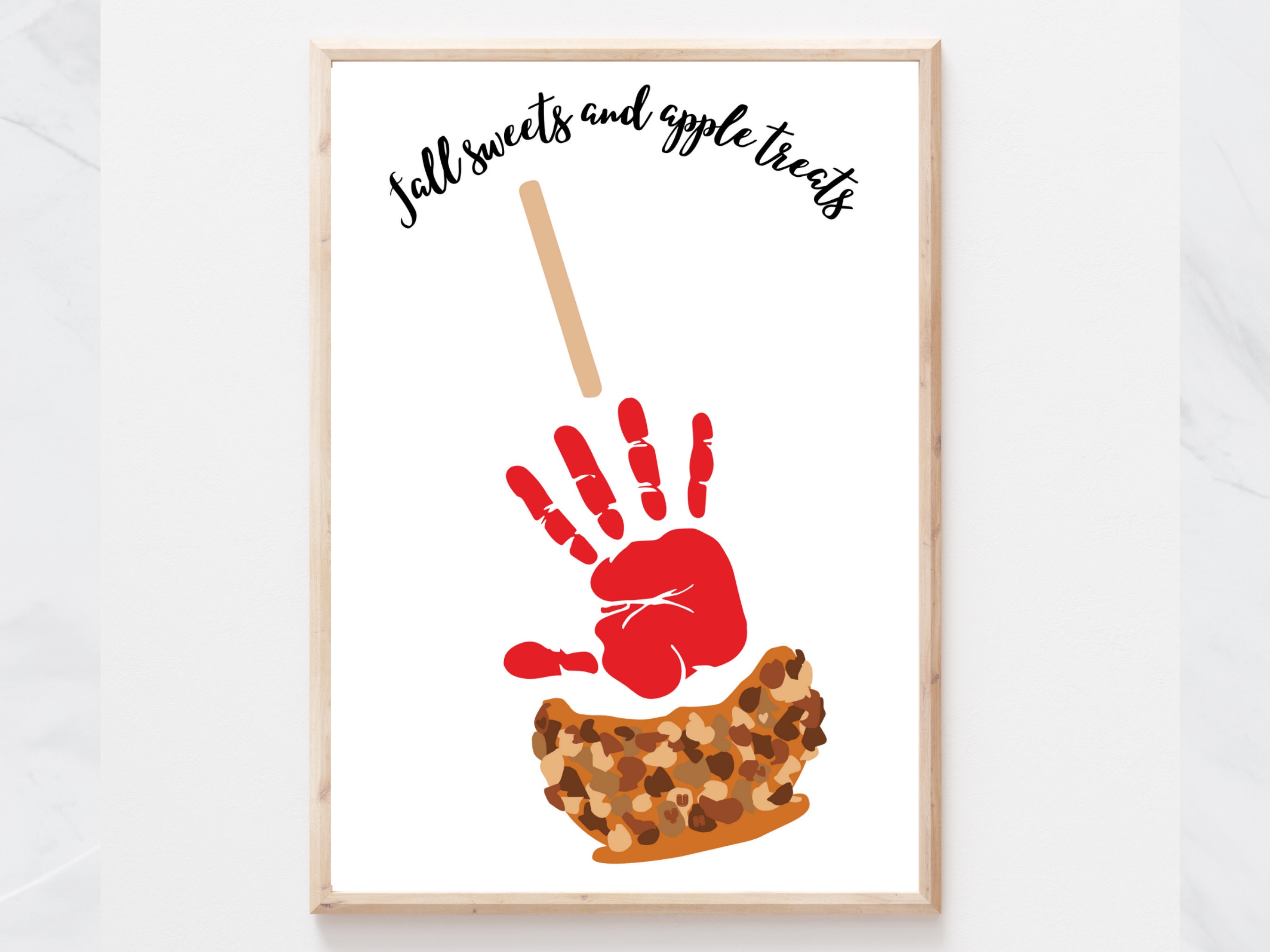 Autumn Kids Handprint, Fall Hand Craft, Baby Toddler Keepsake ...
