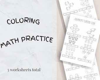 Math Coloring - Etsy