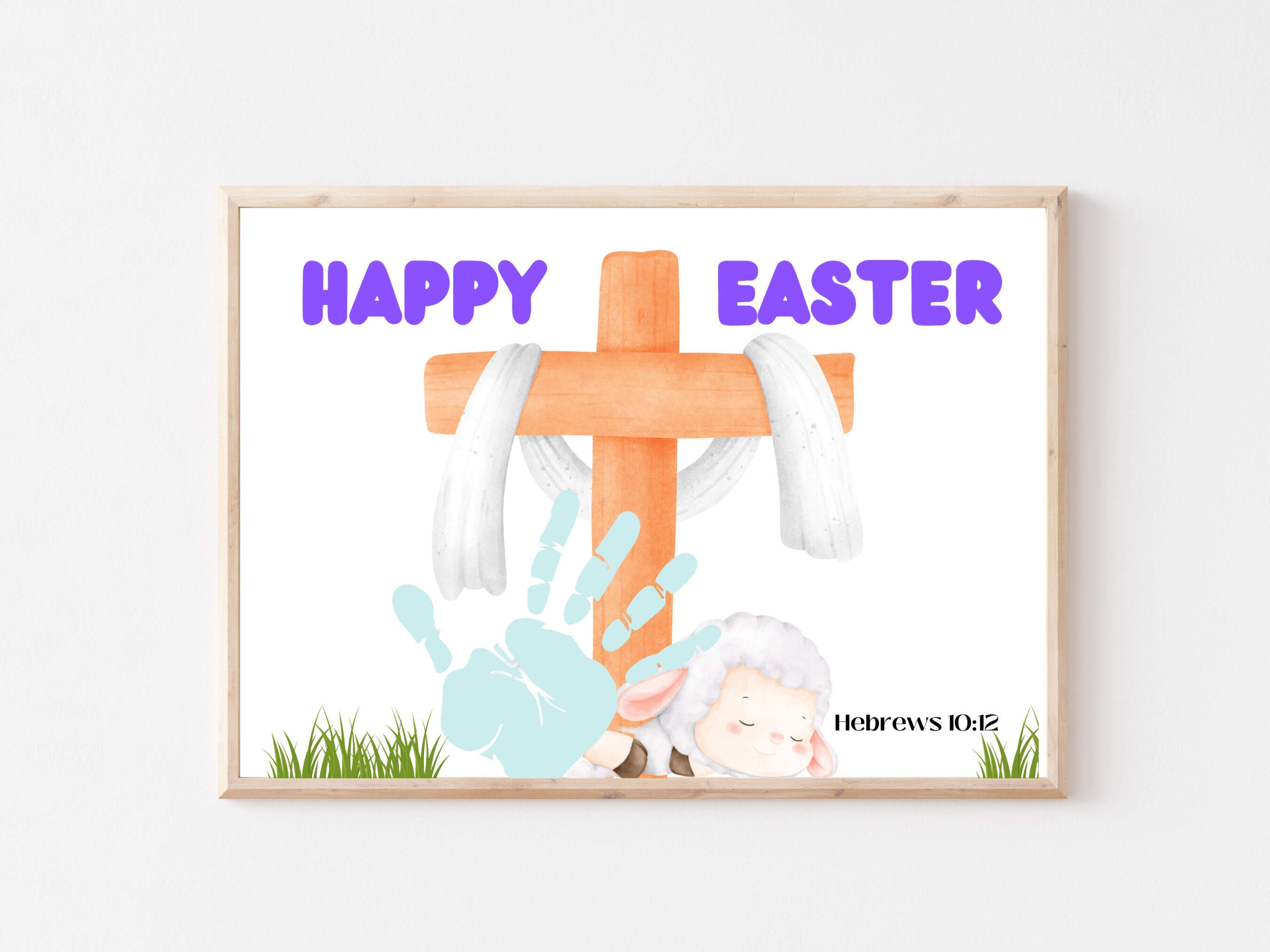 Christian Easter Handprint Printable, Palm Sunday Handprint Printable ...