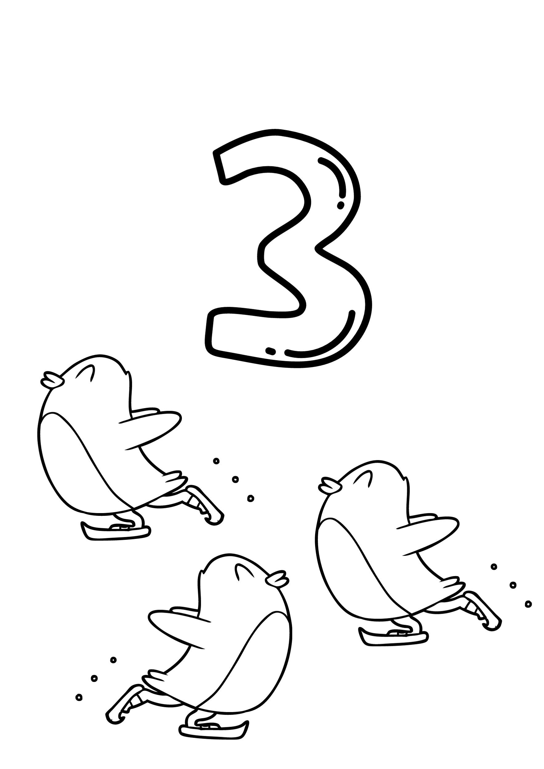 Winter Math Printable, Count and Color, Coloring Pages, Early Learning ...