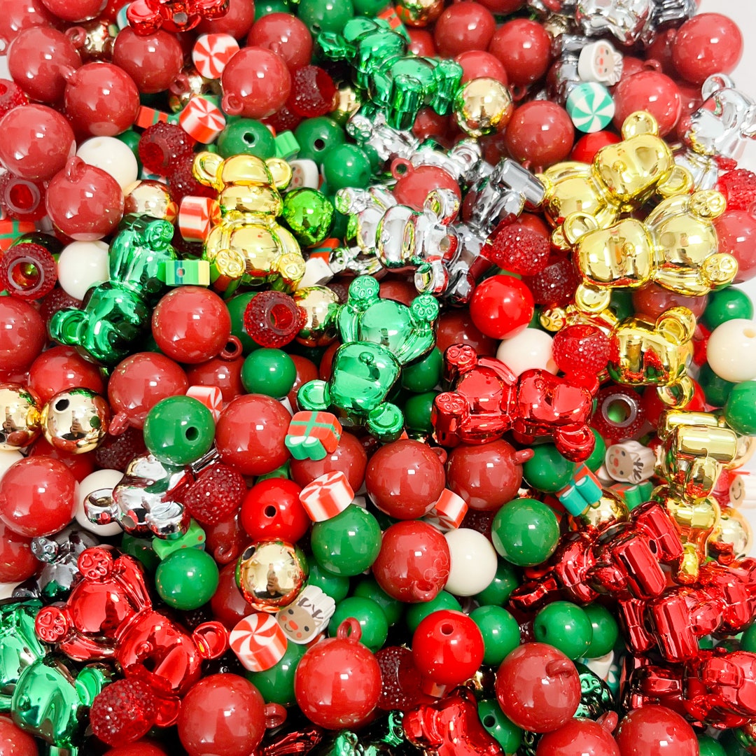 Beads Mix, Christmas Beads Diy Kit, One Cup Beads Mix for Jewelry ...