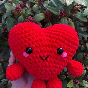 Heart Buddy Amigurumi Toy, Cute and Soft Squishy Plushie Heart - Etsy