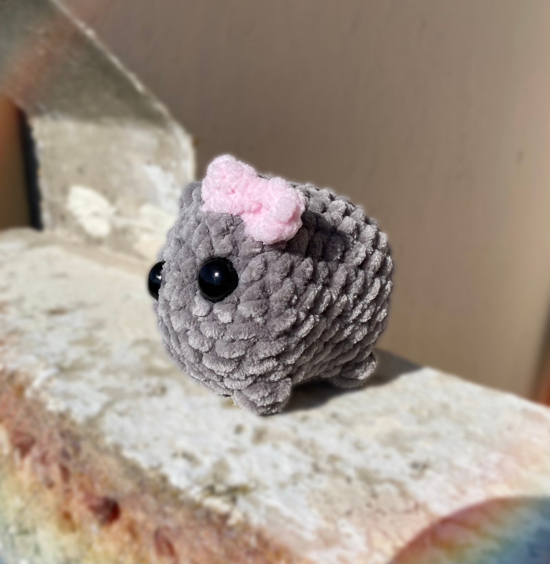 Sad Hamster Amigurumi, Cute Hamster Tiktok Meme , Crochet Hamster Pink ...