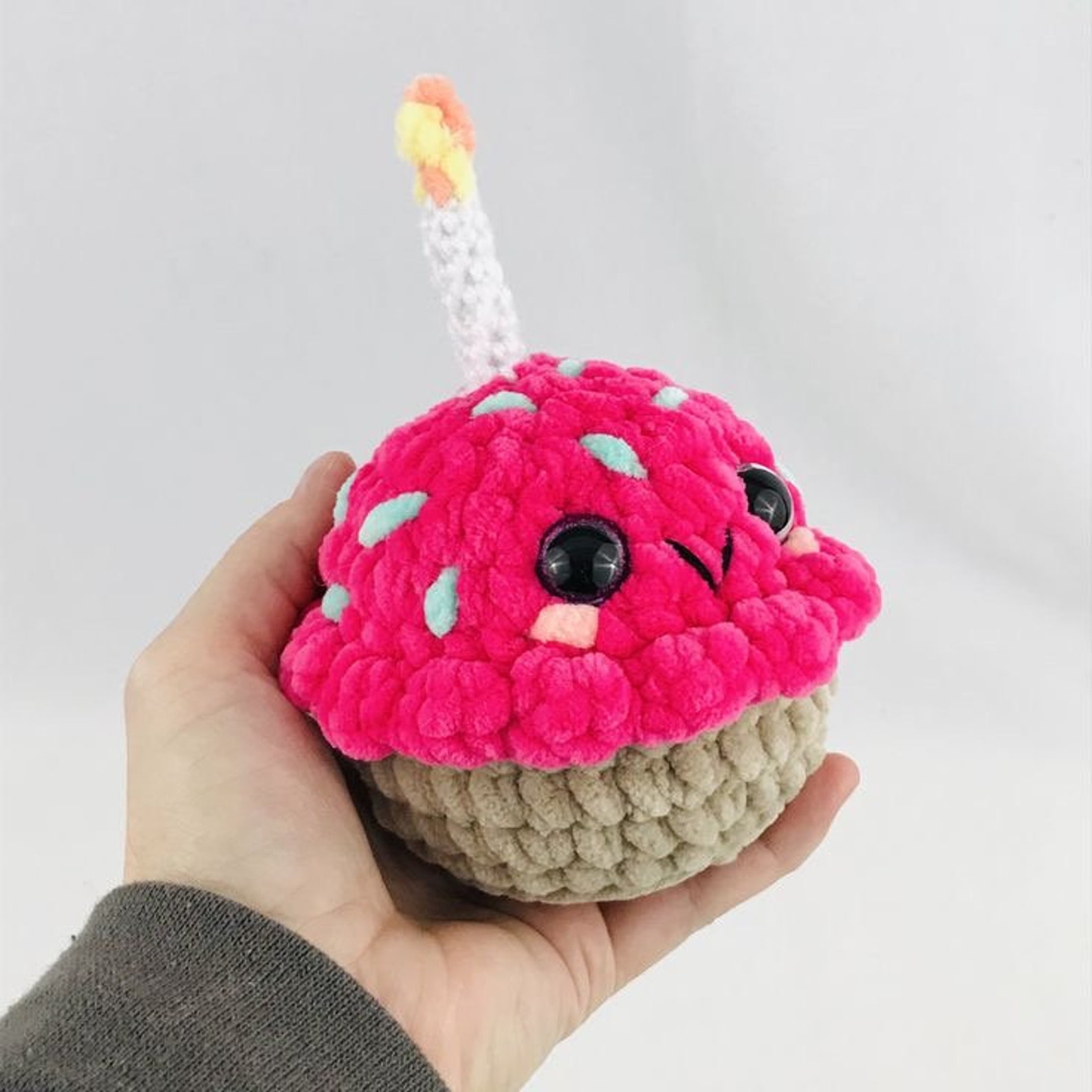 Birthday Cupcake Crochet Amigurumi Dessert,best and Funny Gift for ...