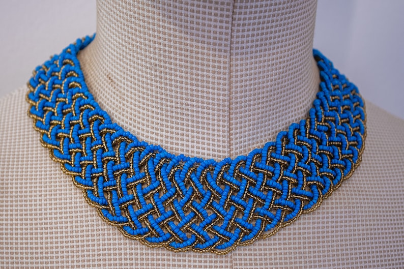Beaded Necklace Tradicional From Ecuador South America, Indigenous ...