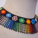 Ecuadorian Beaded Necklace, Indigenous Floral Collar, South American ...