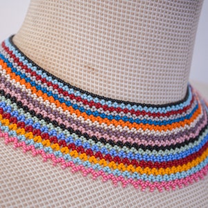 Beaded Necklace Tradicional From Ecuador South America, Indigenous ...