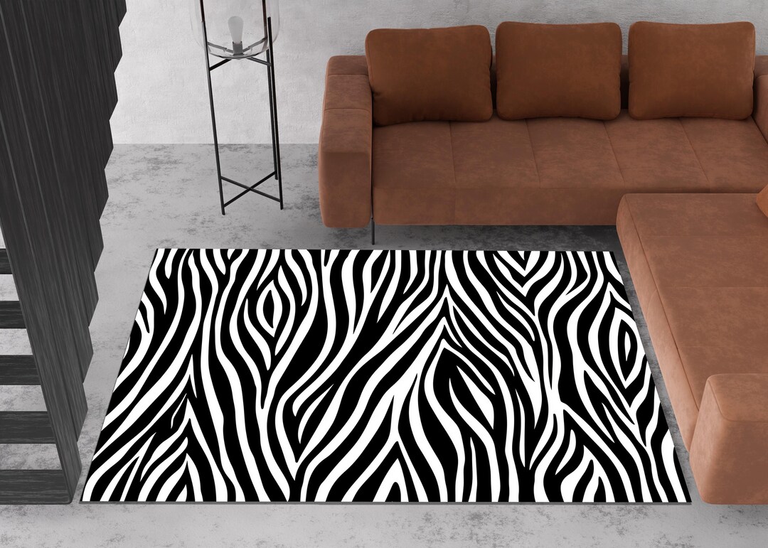 Zebra Rug, Zebra Skin Rug, Zebra Pattern Rug, Animal Skin Rug, Zebra ...