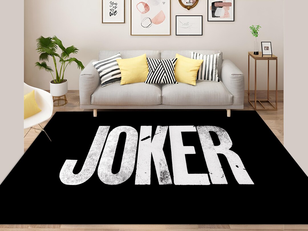 Joker Rug,famous Characters Rug,joker Poster Rug,colorful Rug,joker ...