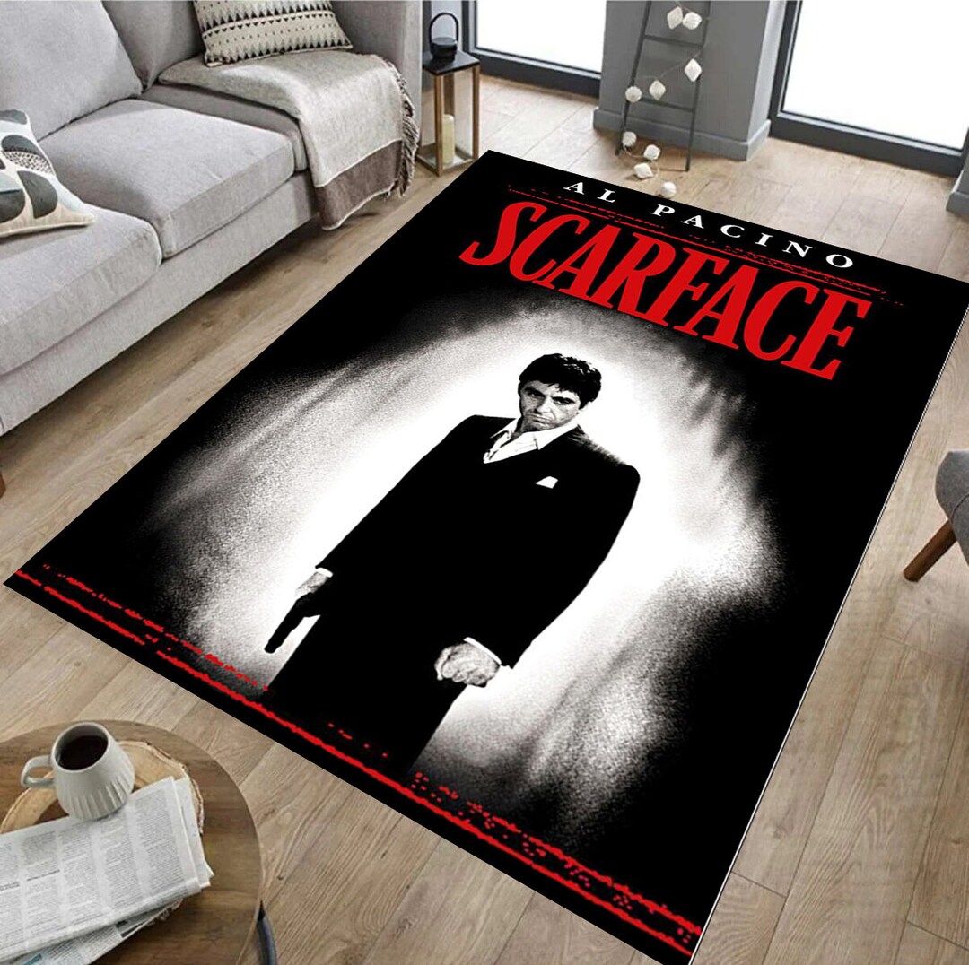 Scarface Rug, Mafia Rug, Movie Superhero Rug, God Father Rug, Scarface ...