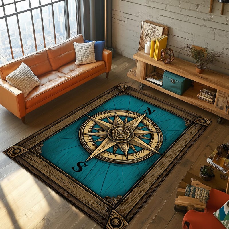 Nautical Rug - Etsy
