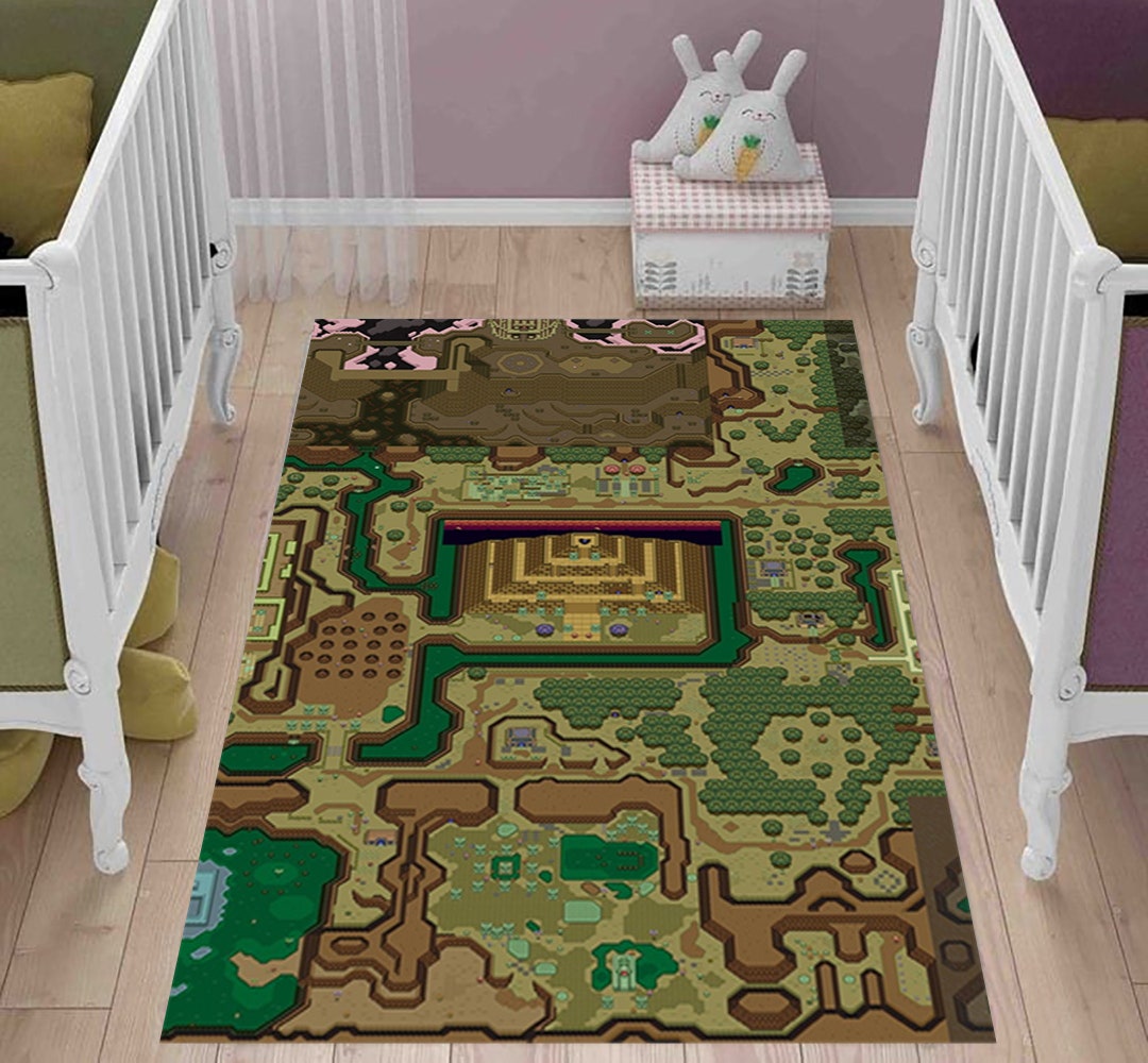 Zelda Map Rug, Zelda Rug, Zelda Map, the Legend of Zelda Map Rug, Zelda ...