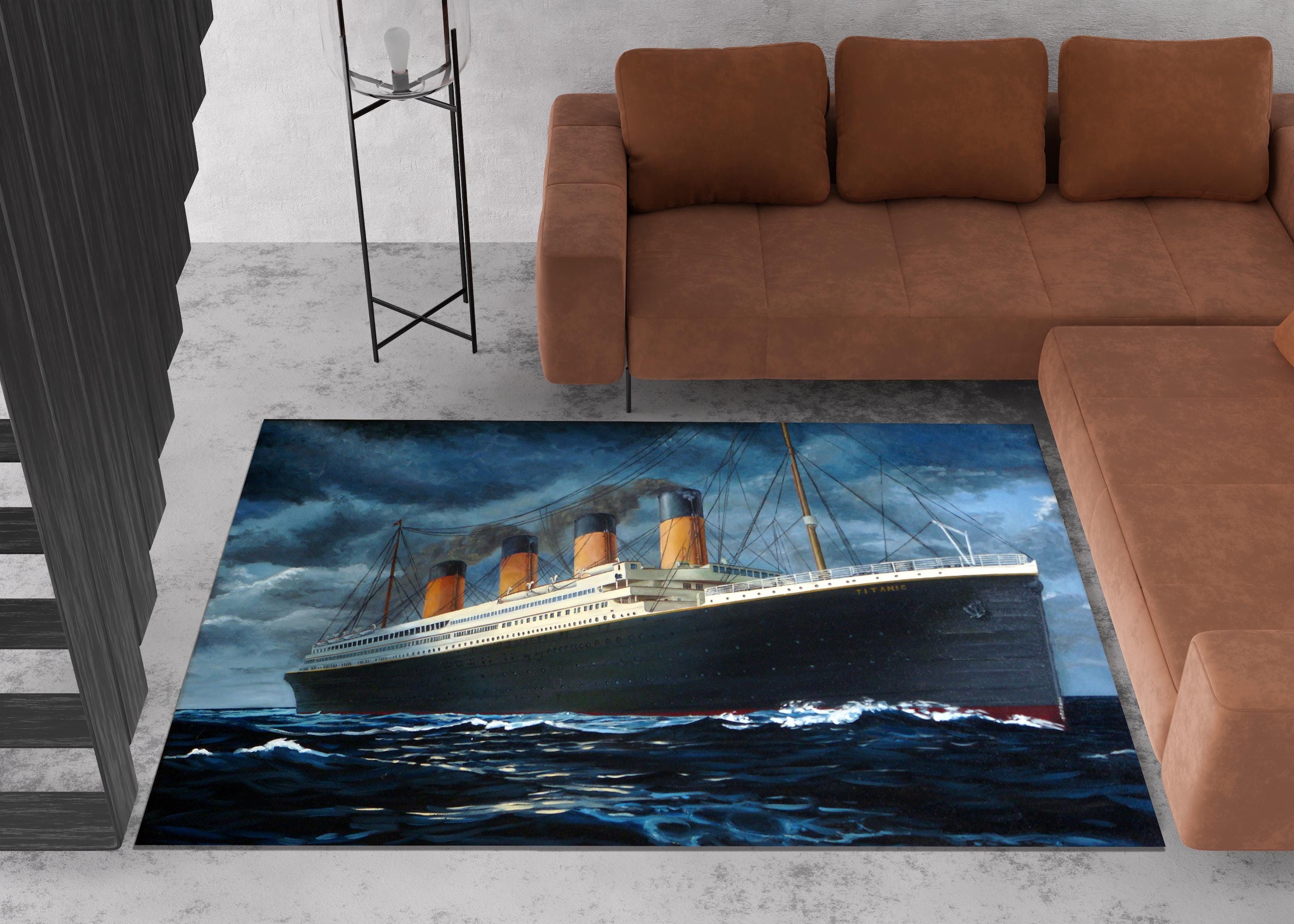 Titanic Rug, Titanic Ship Rug, Ocean Rug, Titanic Themed Rug, Titanic ...