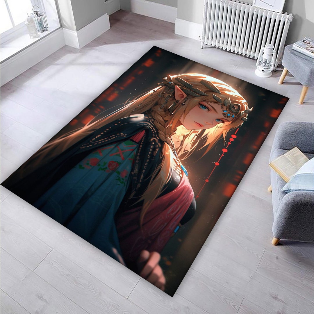 Zelda Rug, Legend of Zelda Rug, Kids Room Rug, Colorful Rug, Shining ...