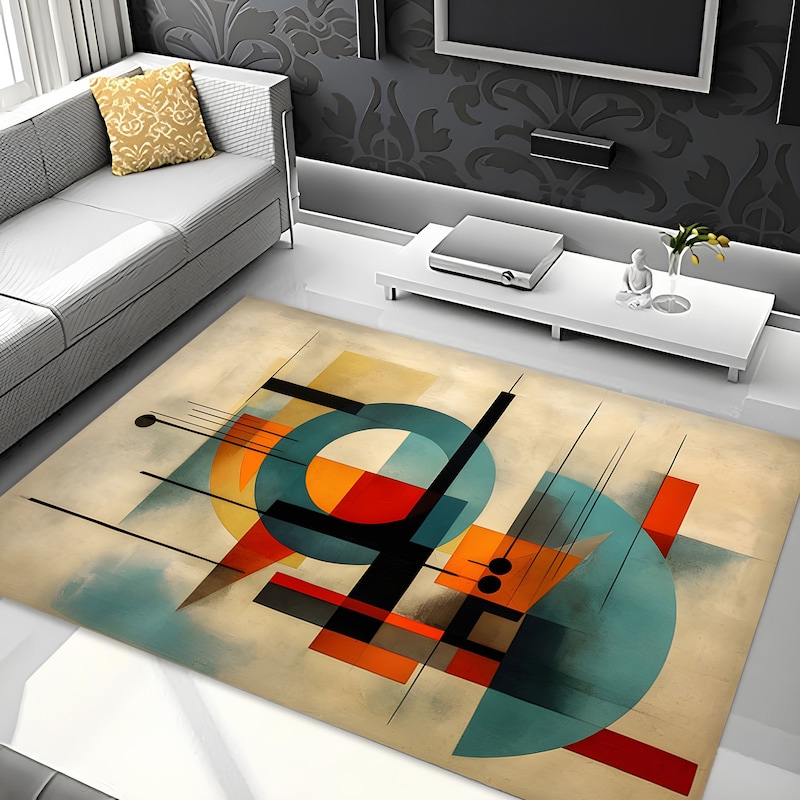 Mid Century Rug - Etsy