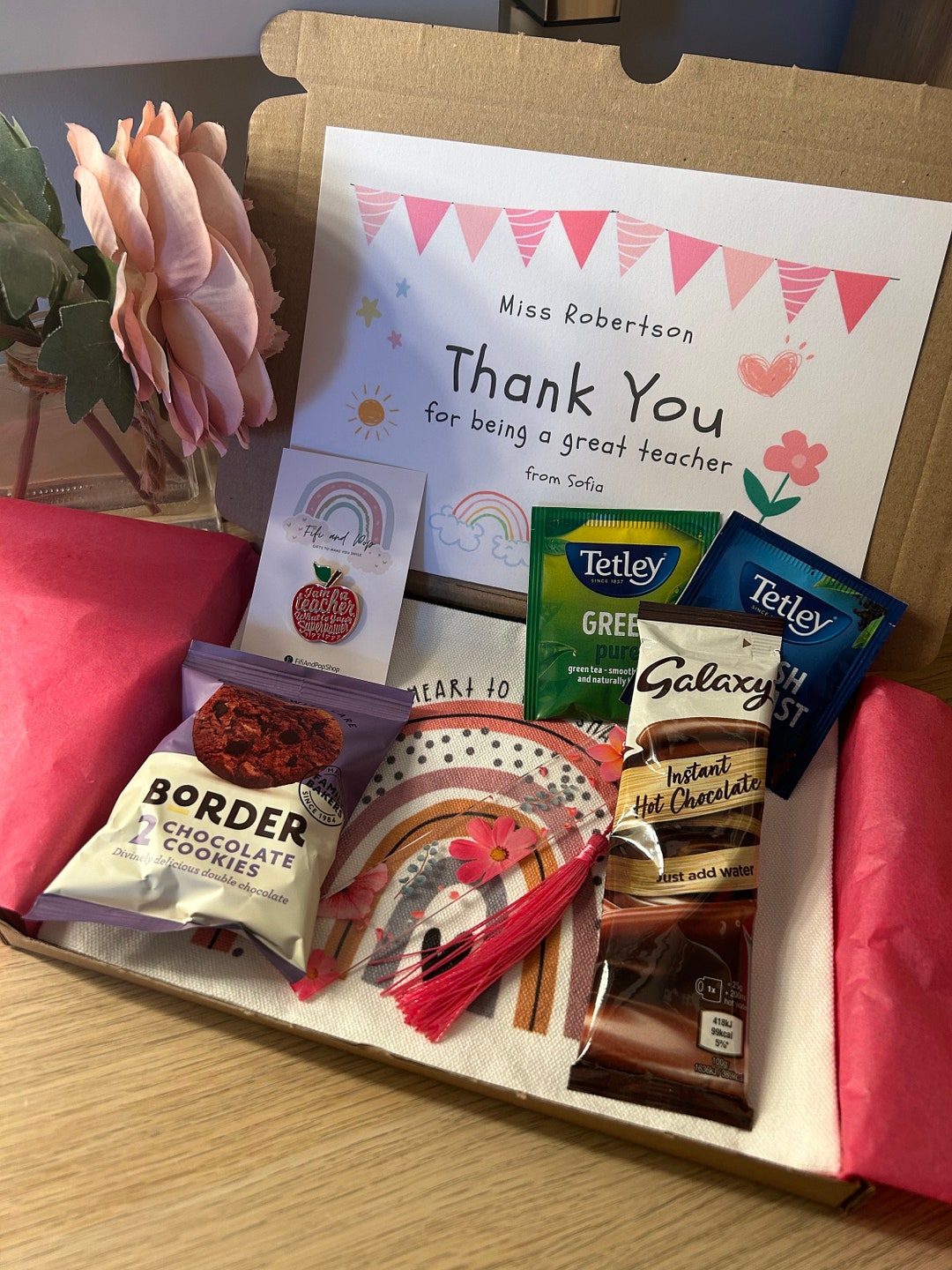 Thank You Teacher Gift Box Teacher Gift Teaching Assistant Gift ...